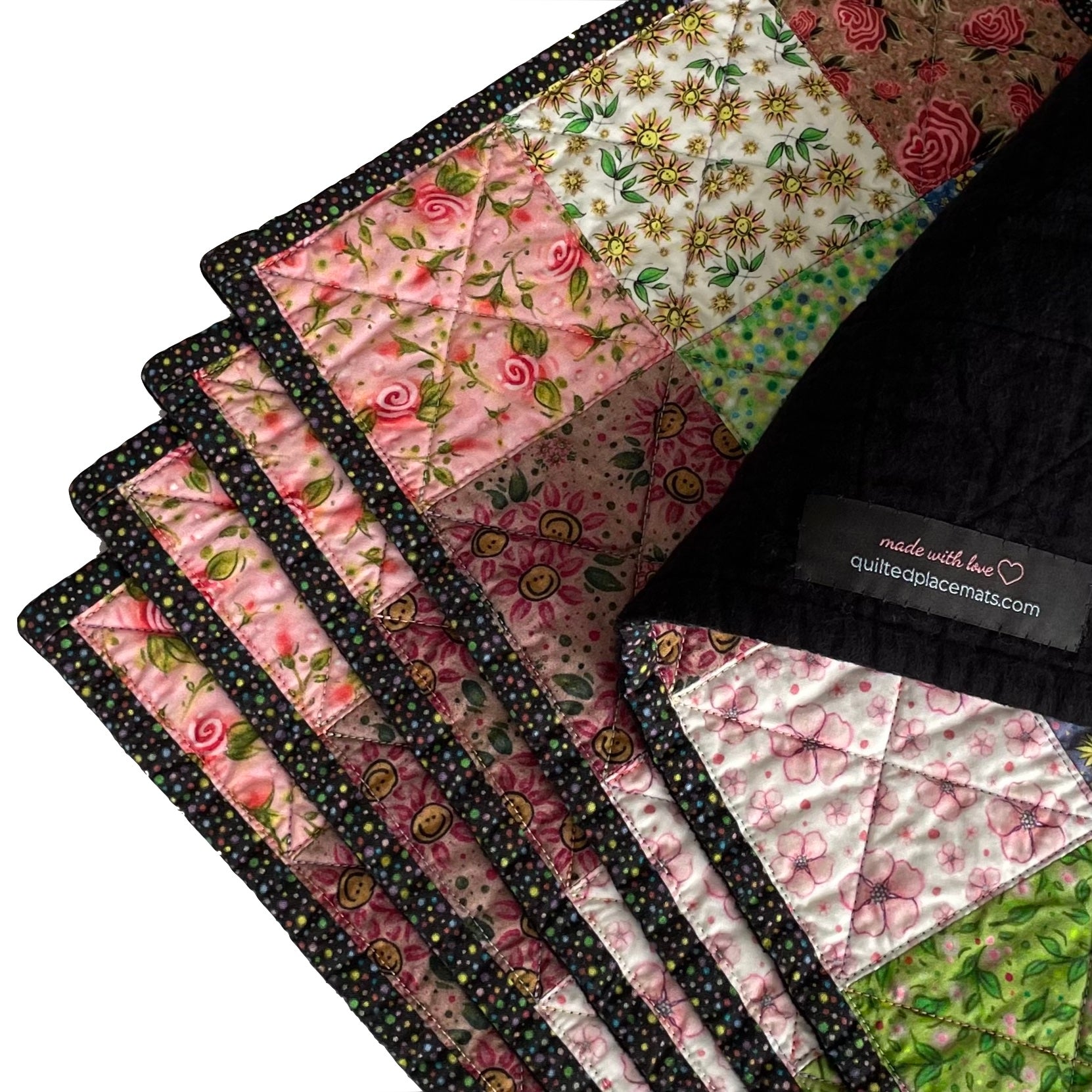 Quilted Placemats | Round | Heart-shaped | Oval | quiltedplacemats.com